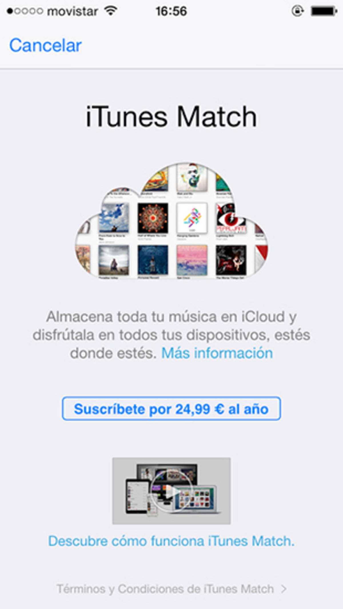 Aprende Cómo Funciona iTunes Match en tu iPhone o iPad