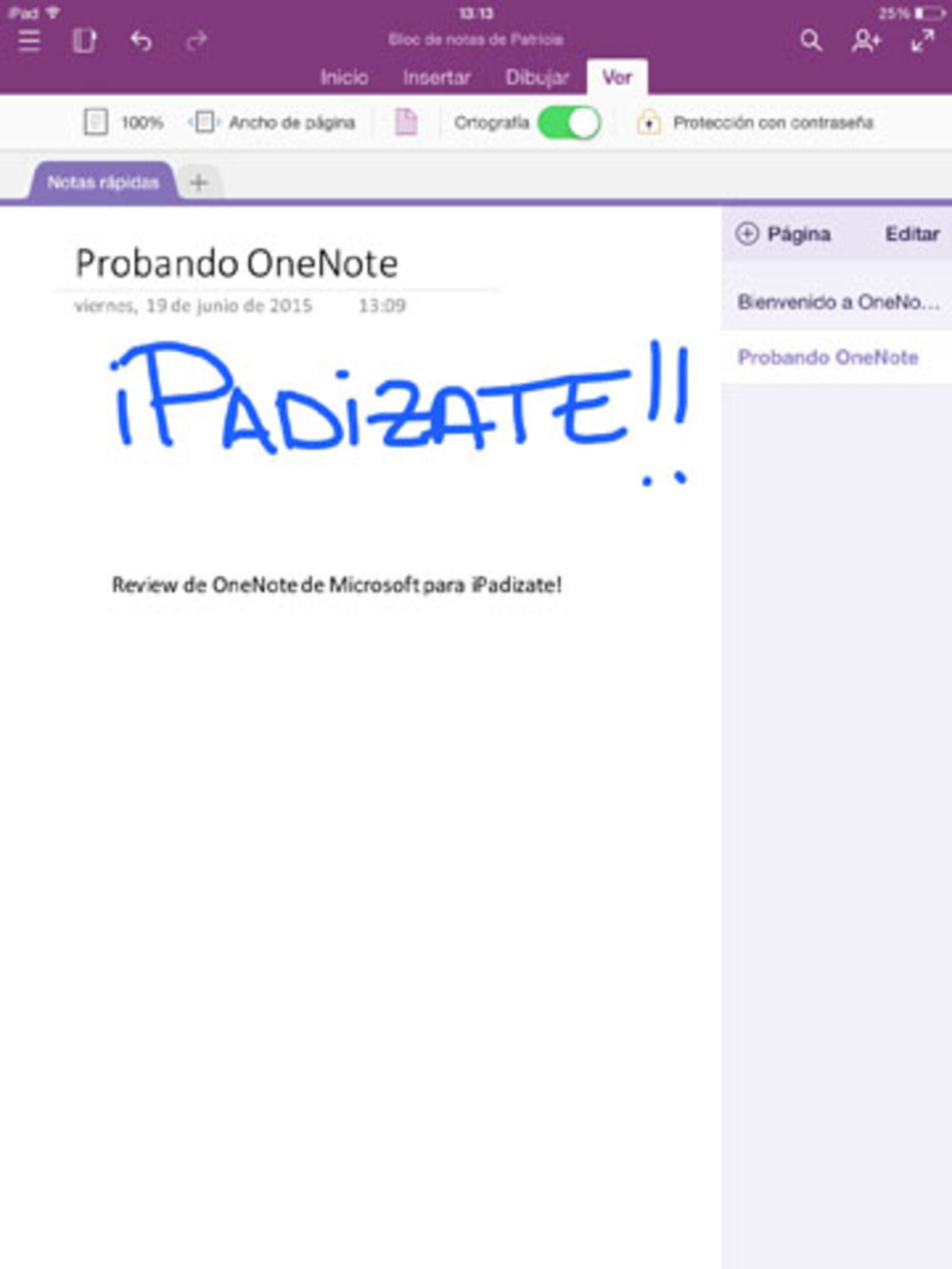 Review OneNote, una Increíble App para Tomar Notas