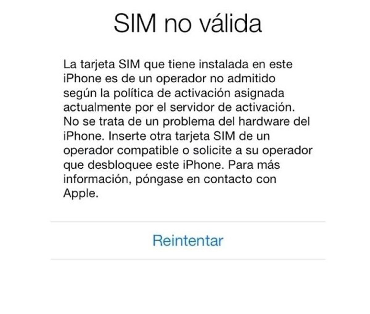 Cómo resolver el error de "SIM no válida" del iPhone
