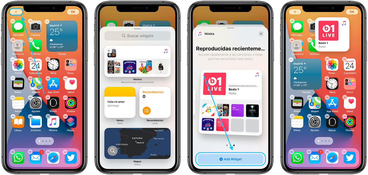 Cómo se usan y cómo son los nuevos widgets de iOS 14