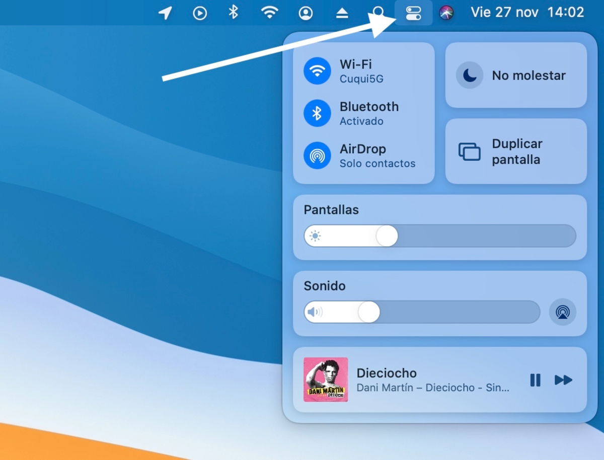 Cómo usar y editar el Centro de control de macOS