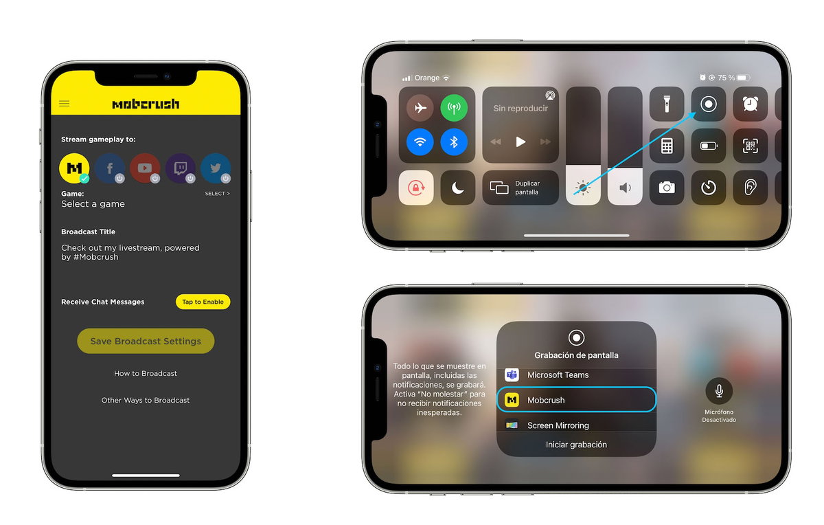 Cómo transmitir en directo con el iPhone en Twitch
