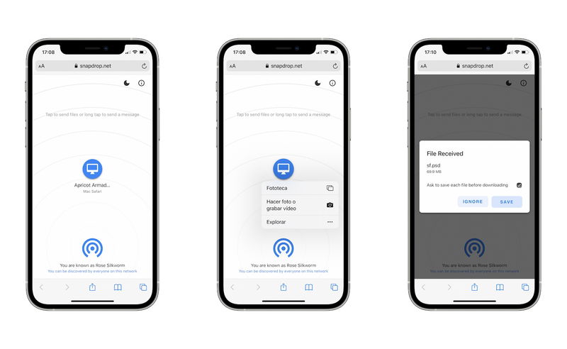Cómo compartir archivos por Bluetooth en iPhone o iPad