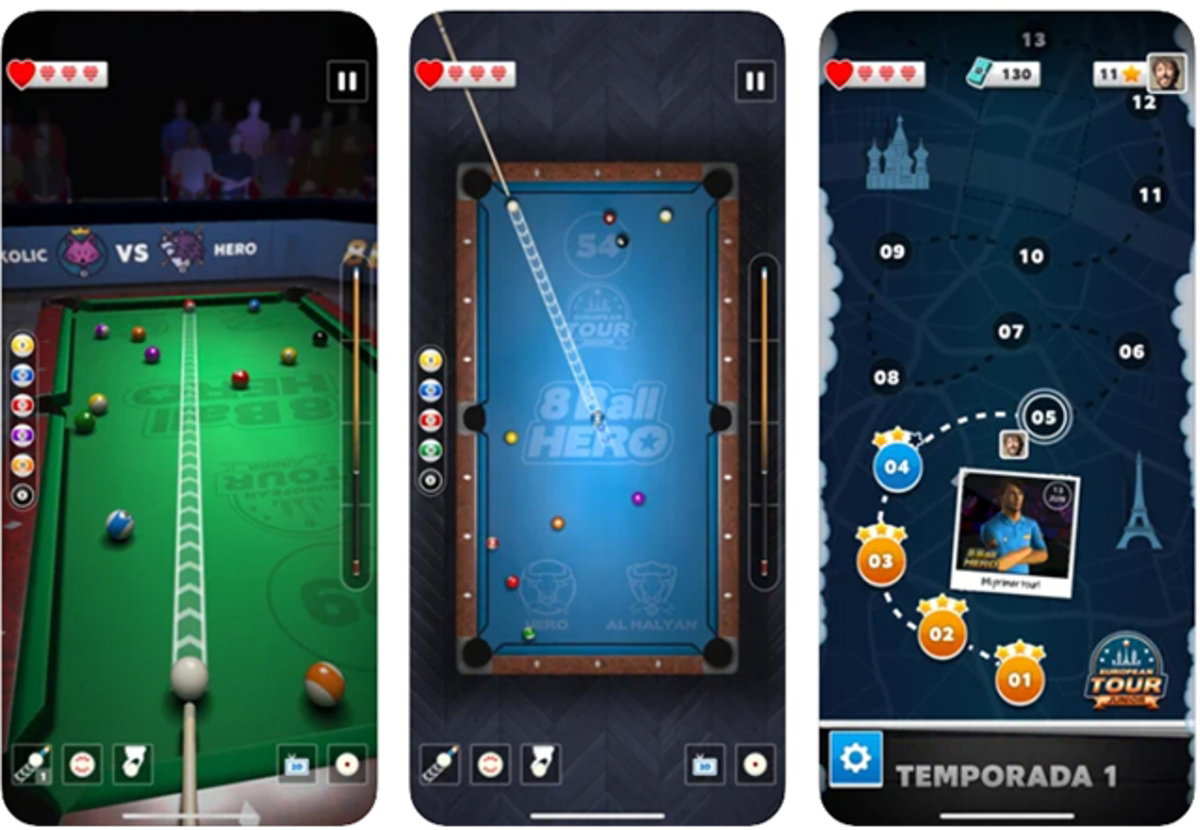 Mejores apps para aprender a jugar al billar desde iPhone