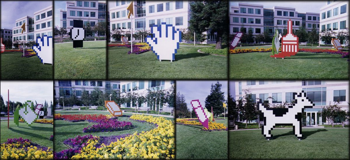 Icon Garden, así era el jardín de iconos que Apple tenía en su campus
