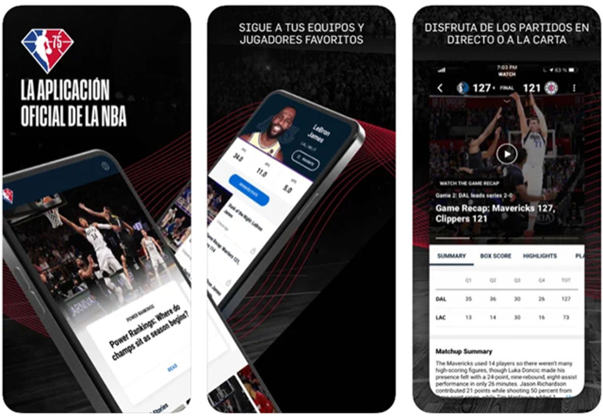 Las 7 mejores apps para ver baloncesto desde iPhone