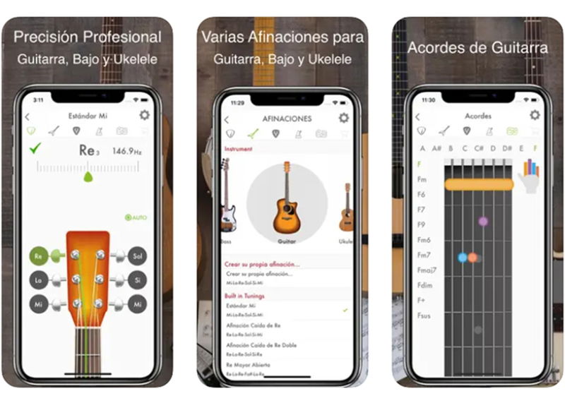 Apps para afinar tu guitarra desde iPhone