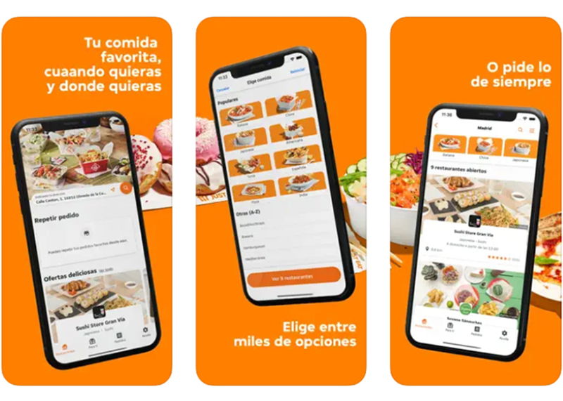 Apps para pedir comida a domicilio en iPhone y iPad