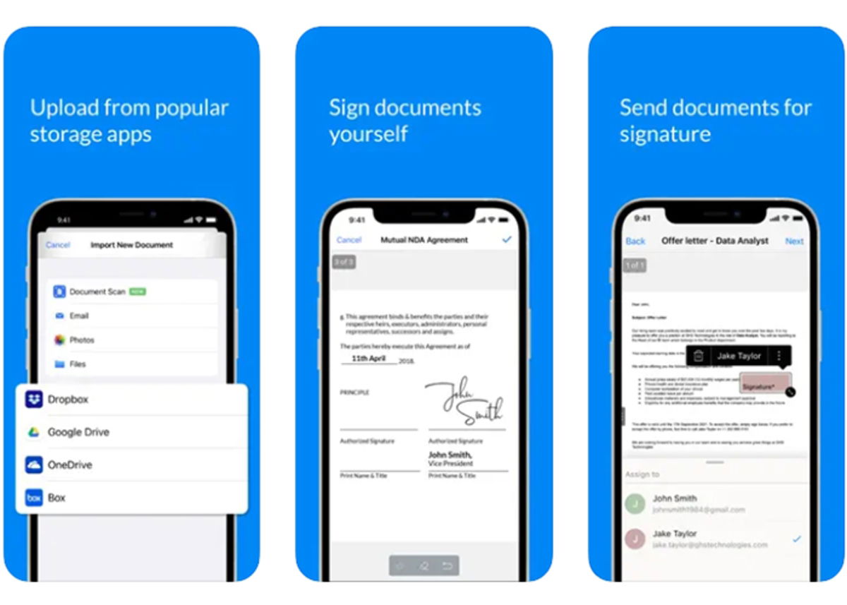 Apps para firmar documentos desde iPhone y iPad