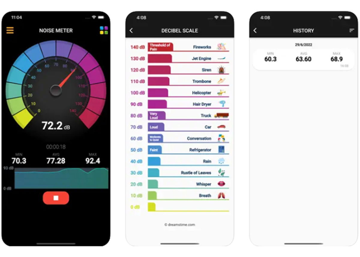 Apps para medir nivel de ruido ambiental desde iPhone
