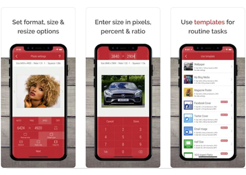 8 aplicaciones para cambiar el tamaño de las imágenes desde iPhone