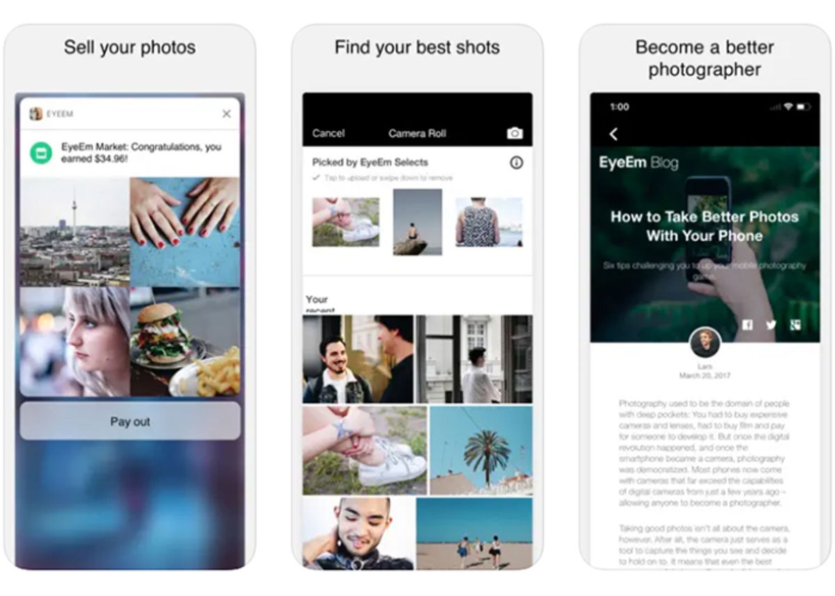 7 aplicaciones para vender fotos en Internet desde iPhone