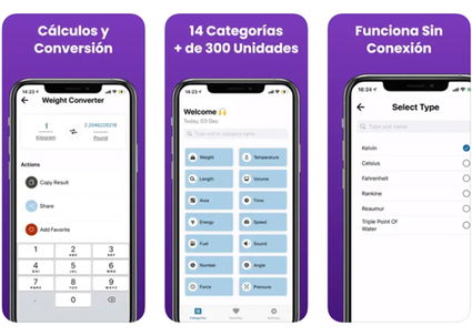 Mejores apps para convertir unidades disponibles en App Store