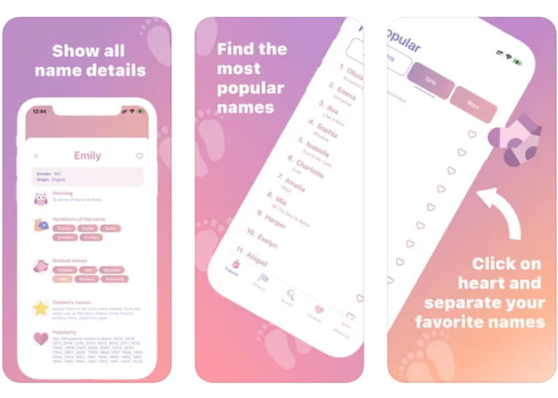 Apps para generar nombres de bebés desde iPhone