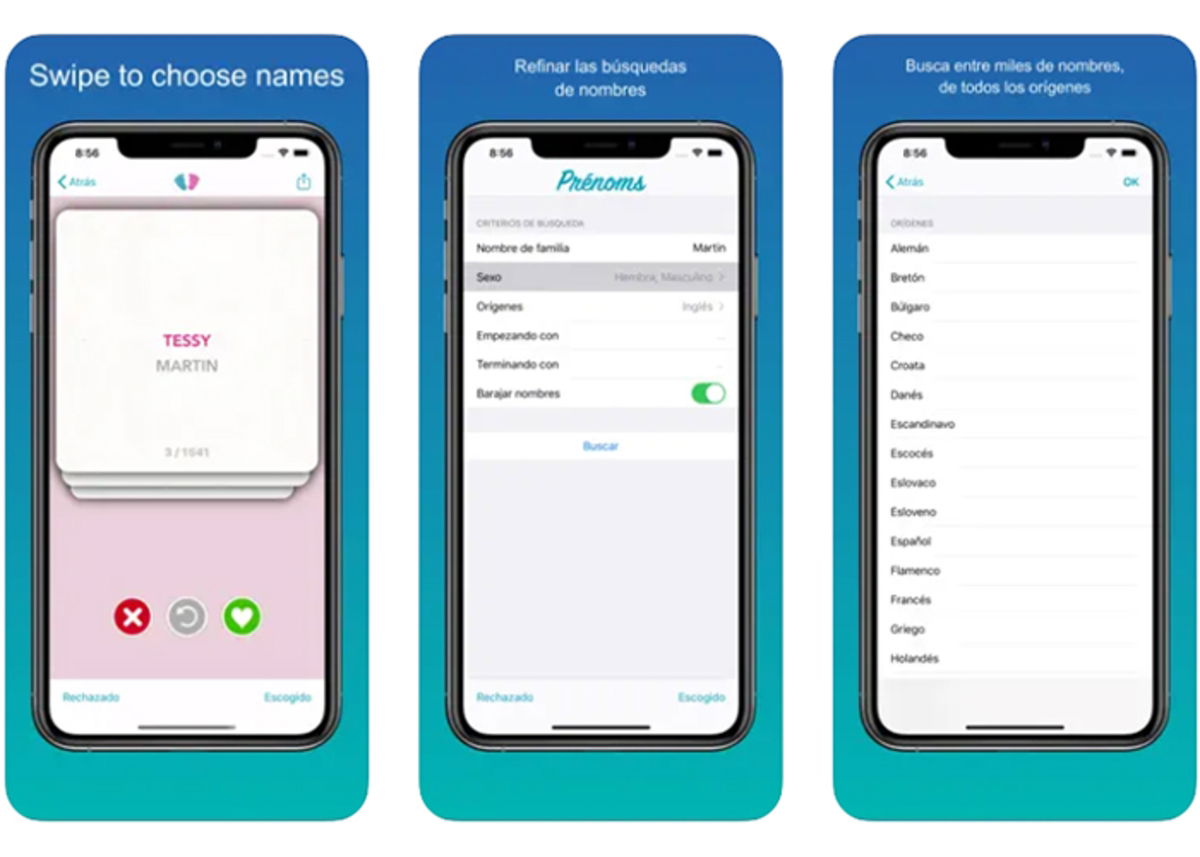 Apps para generar nombres de bebés desde iPhone