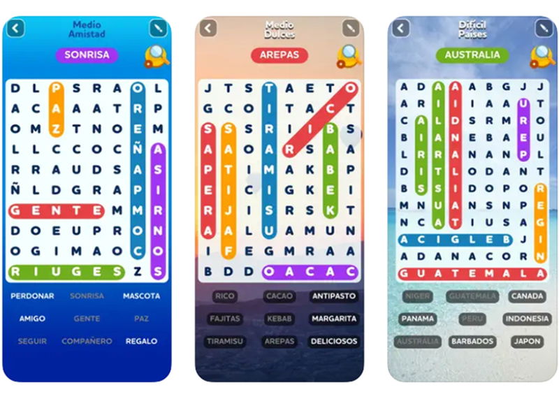 Apps de sopas de letras disponibles en App Store