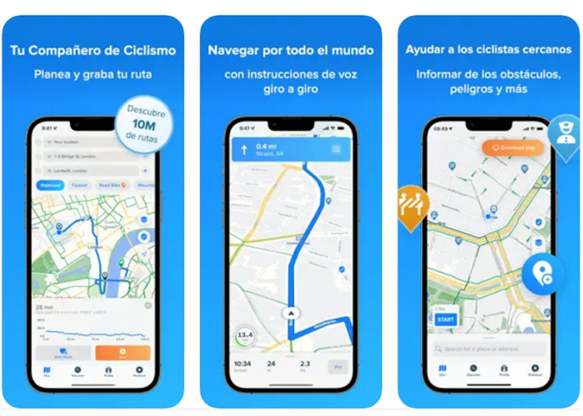 Apps para ciclistas: mejores rutas para andar en bici