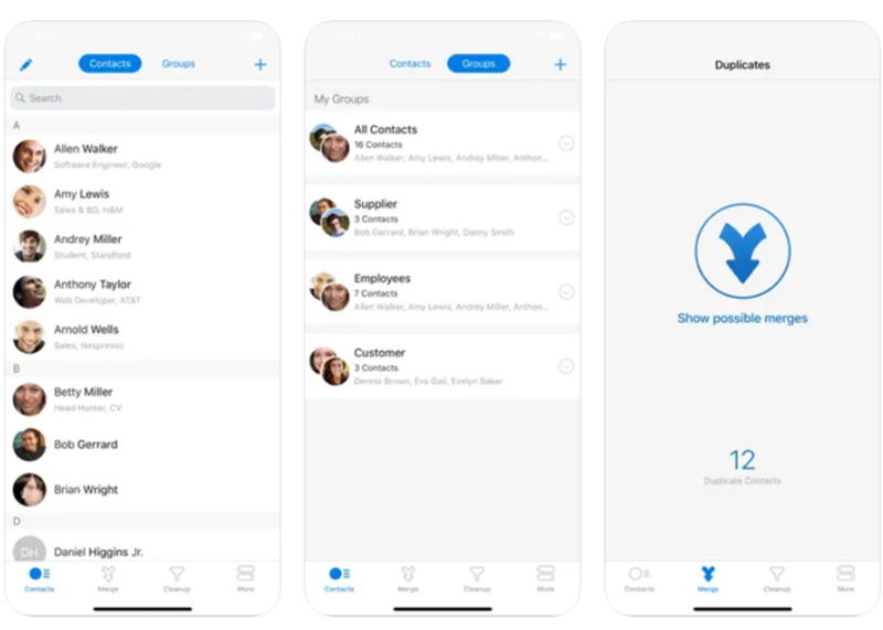 Apps para gestionar contactos desde iPhone