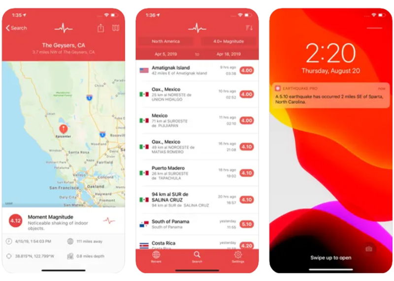 Apps para detectar sismos desde iPhone