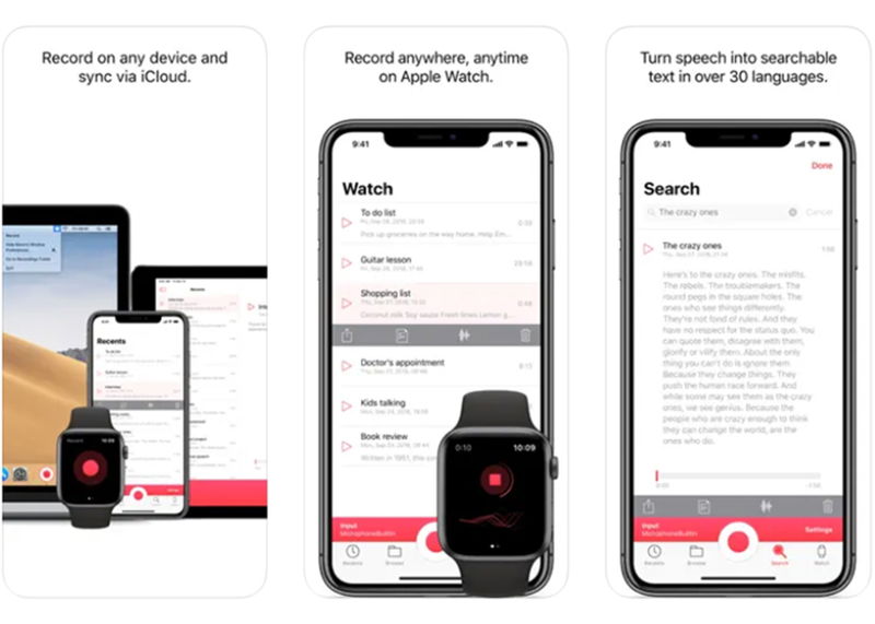 Apps para transcribir de audio a texto desde iPhone