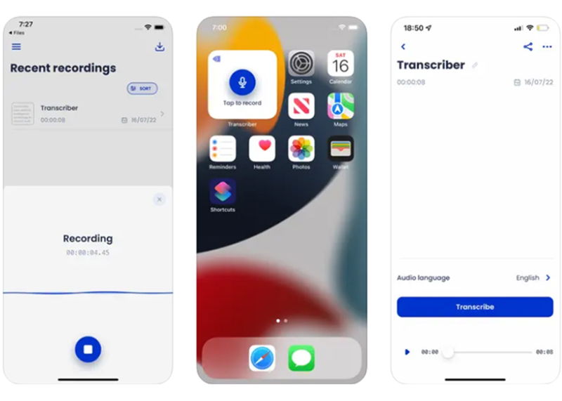 Apps para transcribir de audio a texto desde iPhone