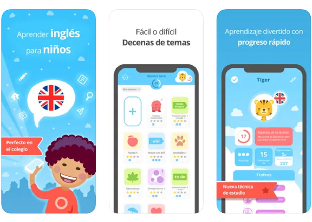 Mejores apps de inglés para niños disponibles en iPhone y iPad