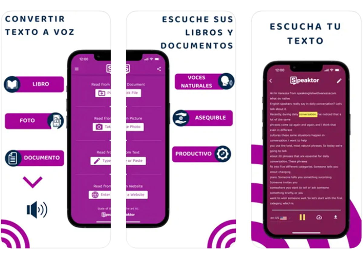Mejores apps para pasar de texto a voz desde iPhone