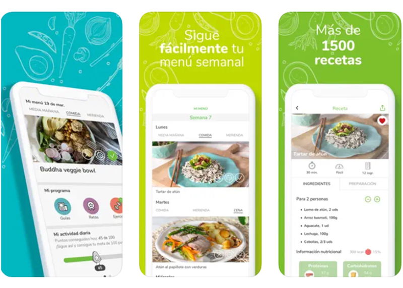 Apps para hacer planes de nutrición desde iPhone