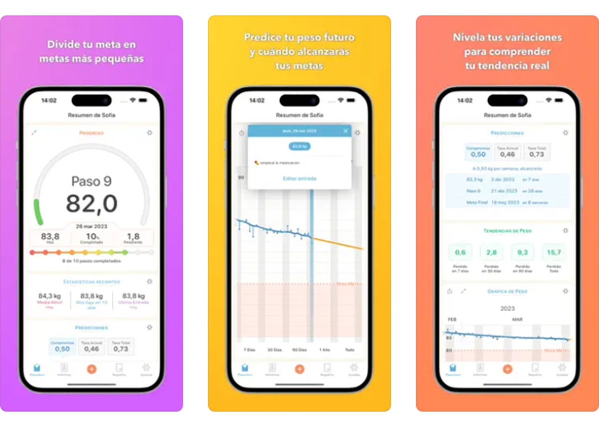 Apps de control de peso y nutrición desde iPhone