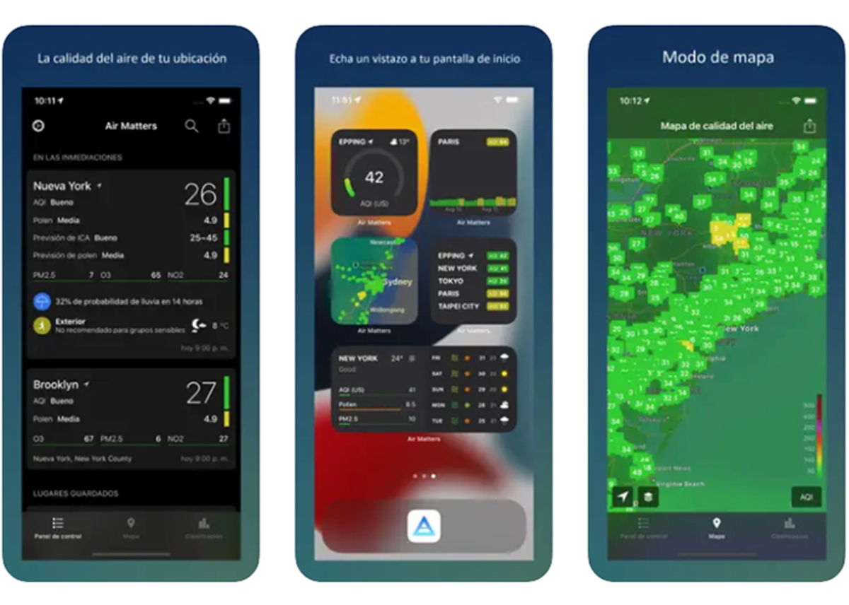 Mejores apps para saber la calidad del aire desde iPhone