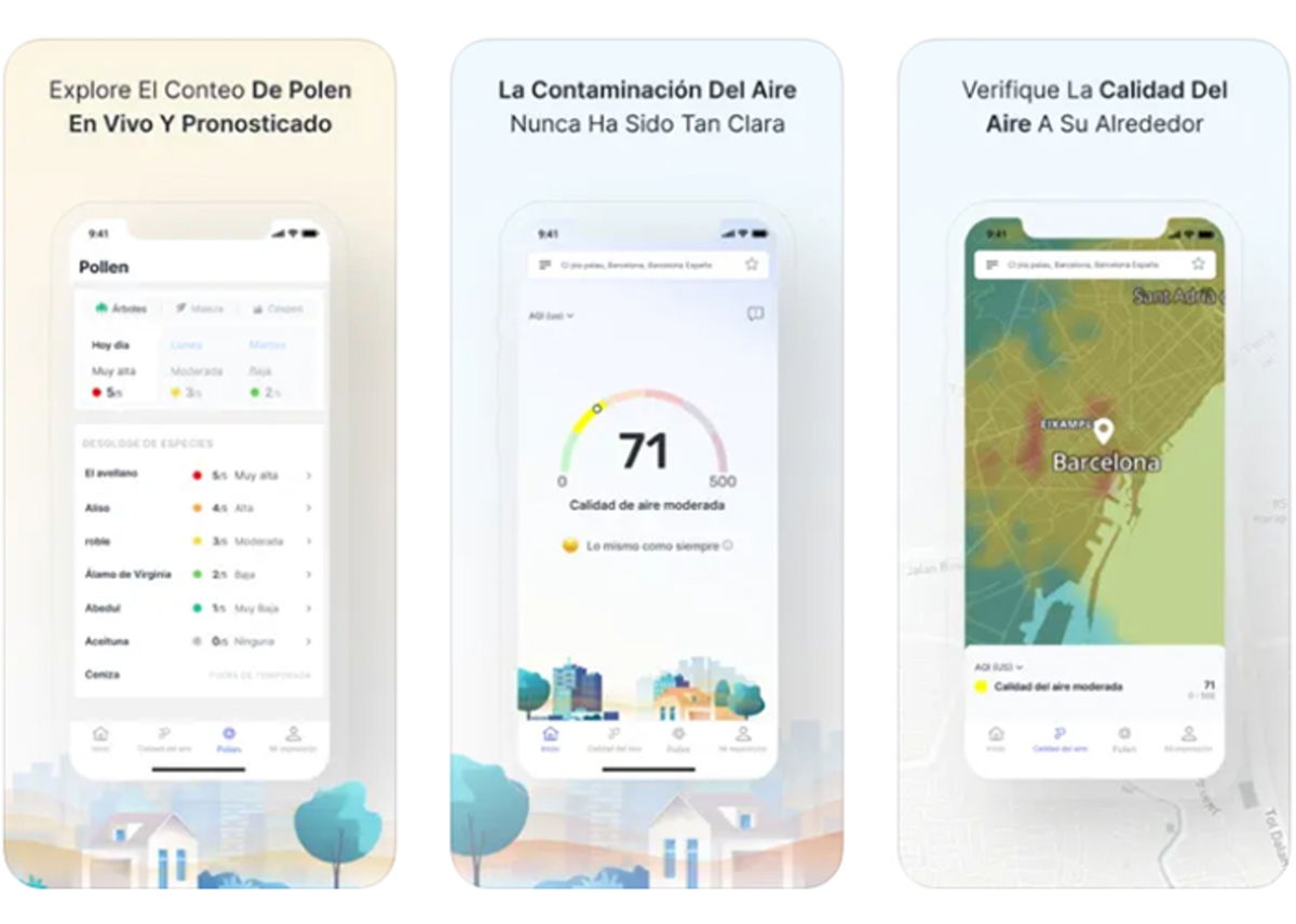 Mejores apps para saber la calidad del aire desde iPhone