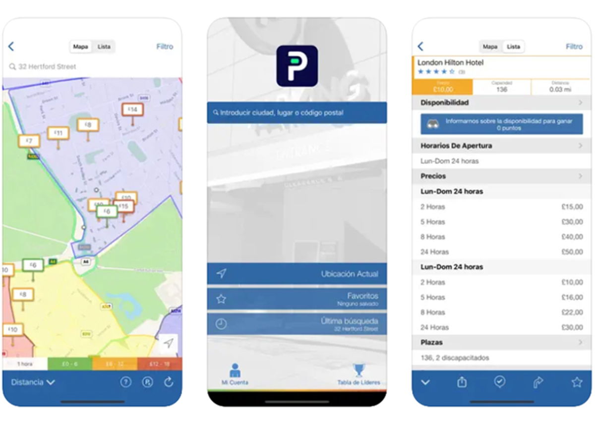 Apps para encontrar aparcamiento fácilmente en iPhone