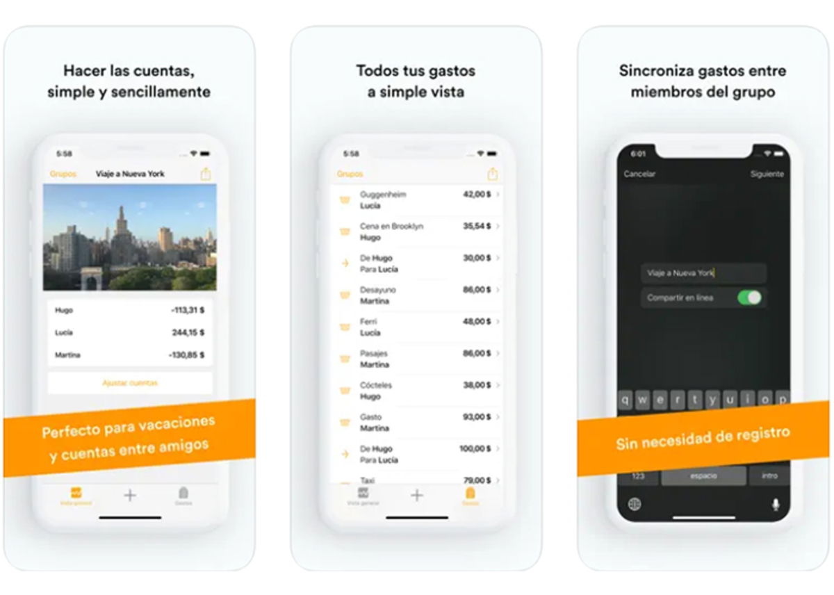 Apps de Bill Splitter para dividir las cuentas desde iPhone