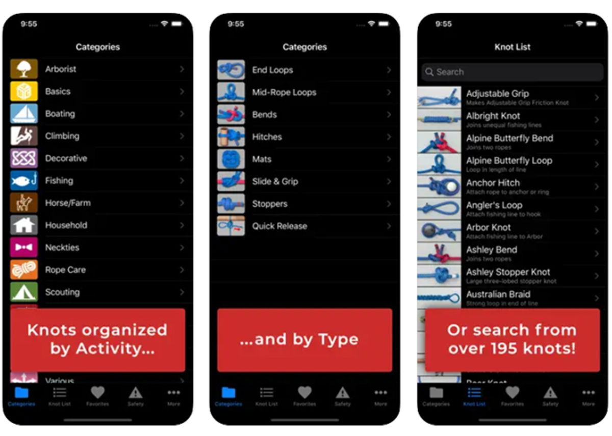 Apps para hacer nudos de todo tipo desde iPhone