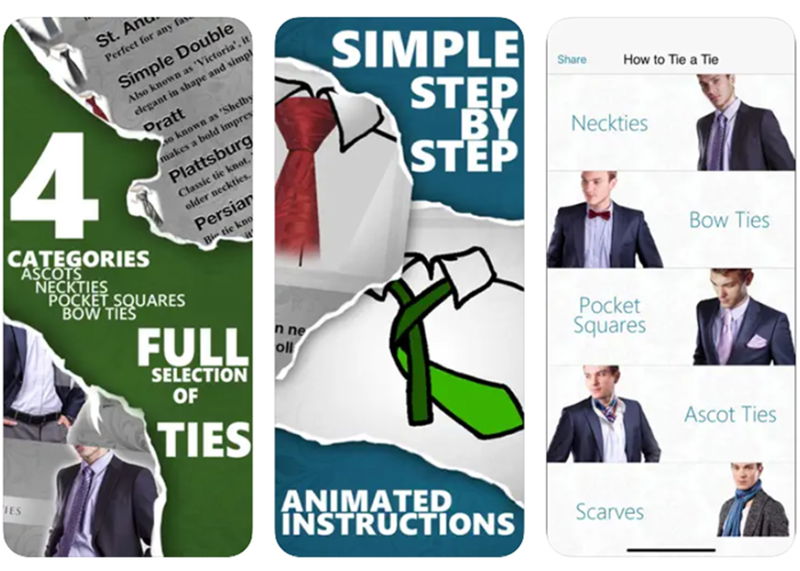 Apps iOS para aprender hacer el nudo de la corbata