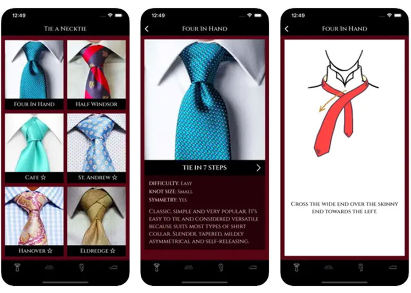 Apps iOS para aprender hacer el nudo de la corbata