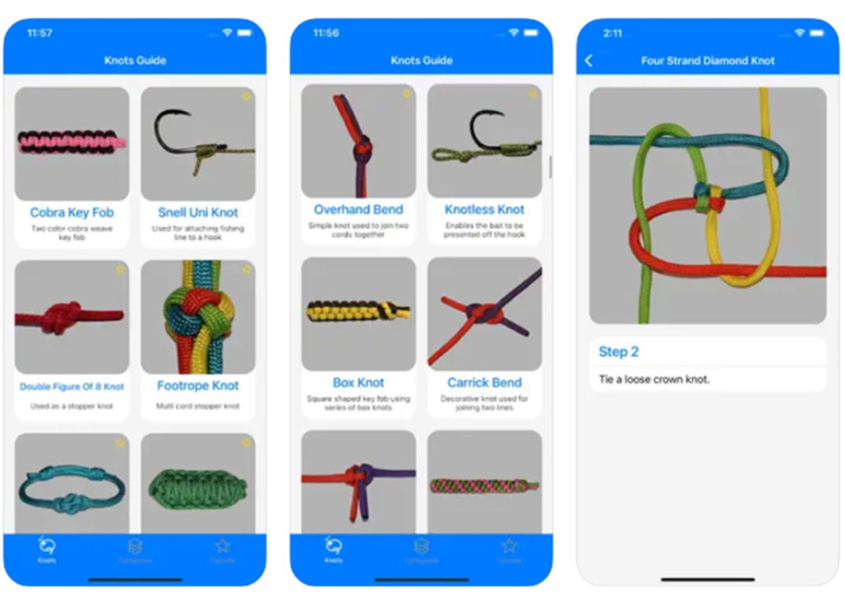 Apps para hacer nudos de todo tipo desde iPhone