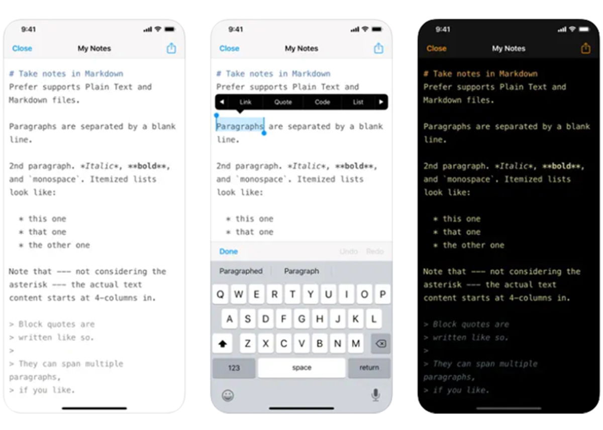 Mejores editores de Markdown para iPhone y iPad