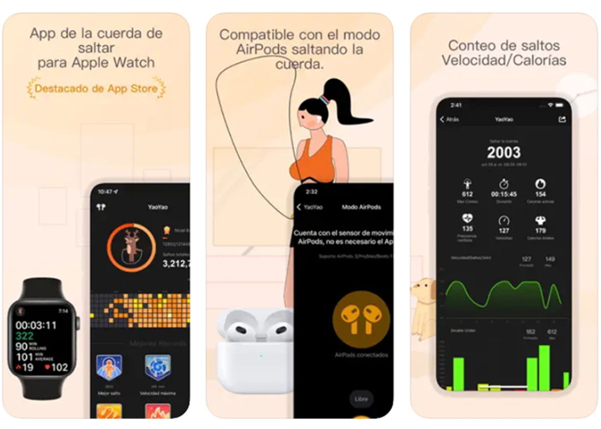 8 apps con rutinas de salto en cuerda para iPhone