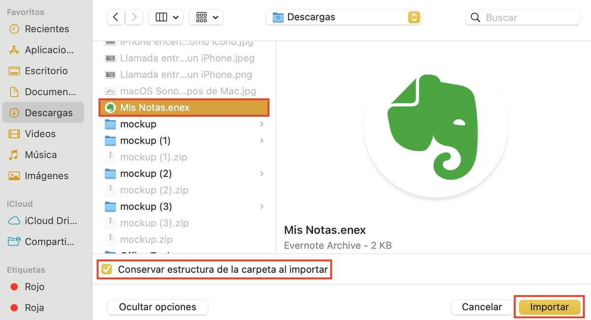 Cómo migrar las notas de Evernote a la app Notas de Apple