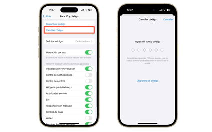 Cómo cambiar el código de desbloqueo del iPhone o el iPad