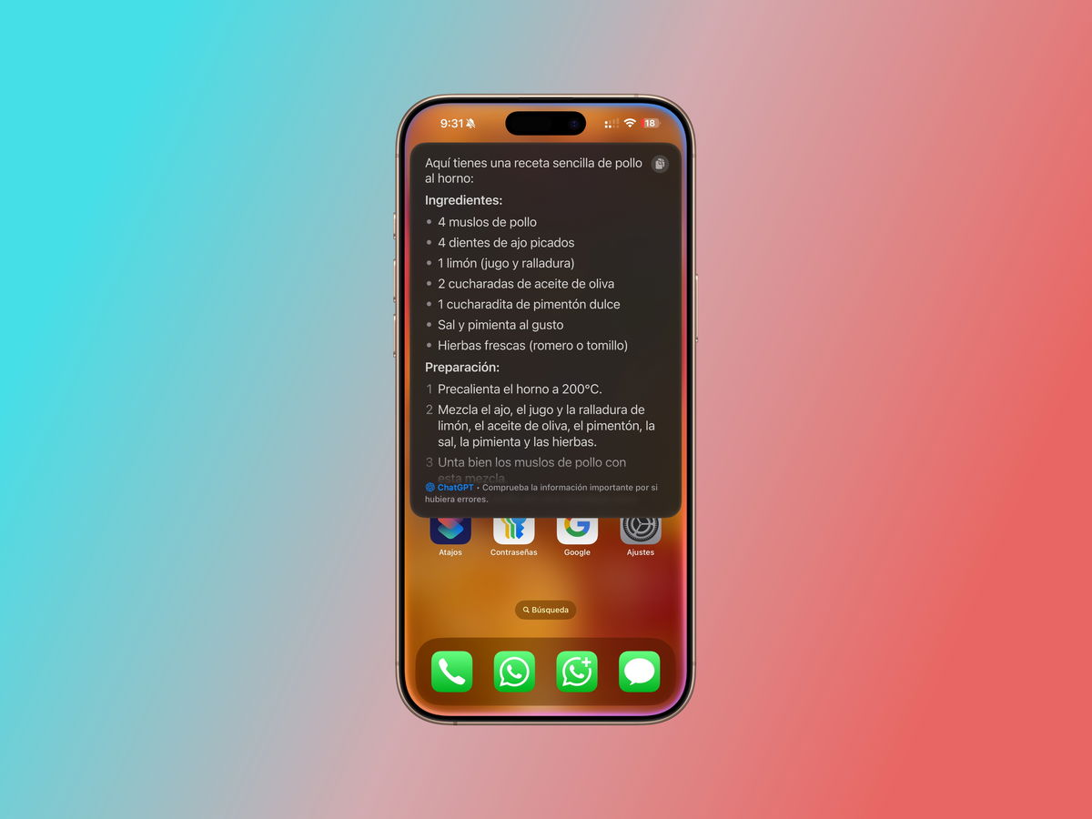 Cómo usar ChatGPT con Siri en iOS 18.4 con Apple Intelligence en tu iPhone